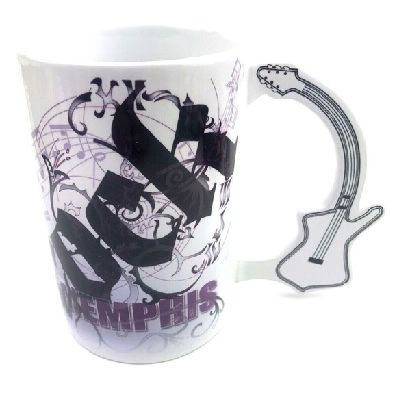 Dining | Rock Band Mug Cup Memphis Guitar Handle Drinks Coffee Tea ...